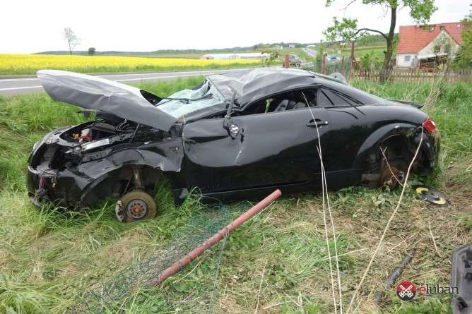 Okradli rozbite Audi - wiadomości
